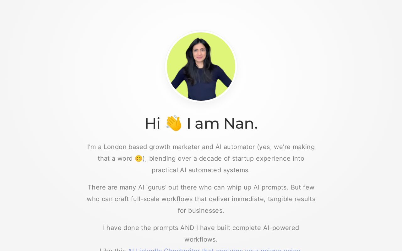 AI with Nan